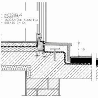 Particolare del balcone con porta finestra e gradino | Ediliziainrete.it